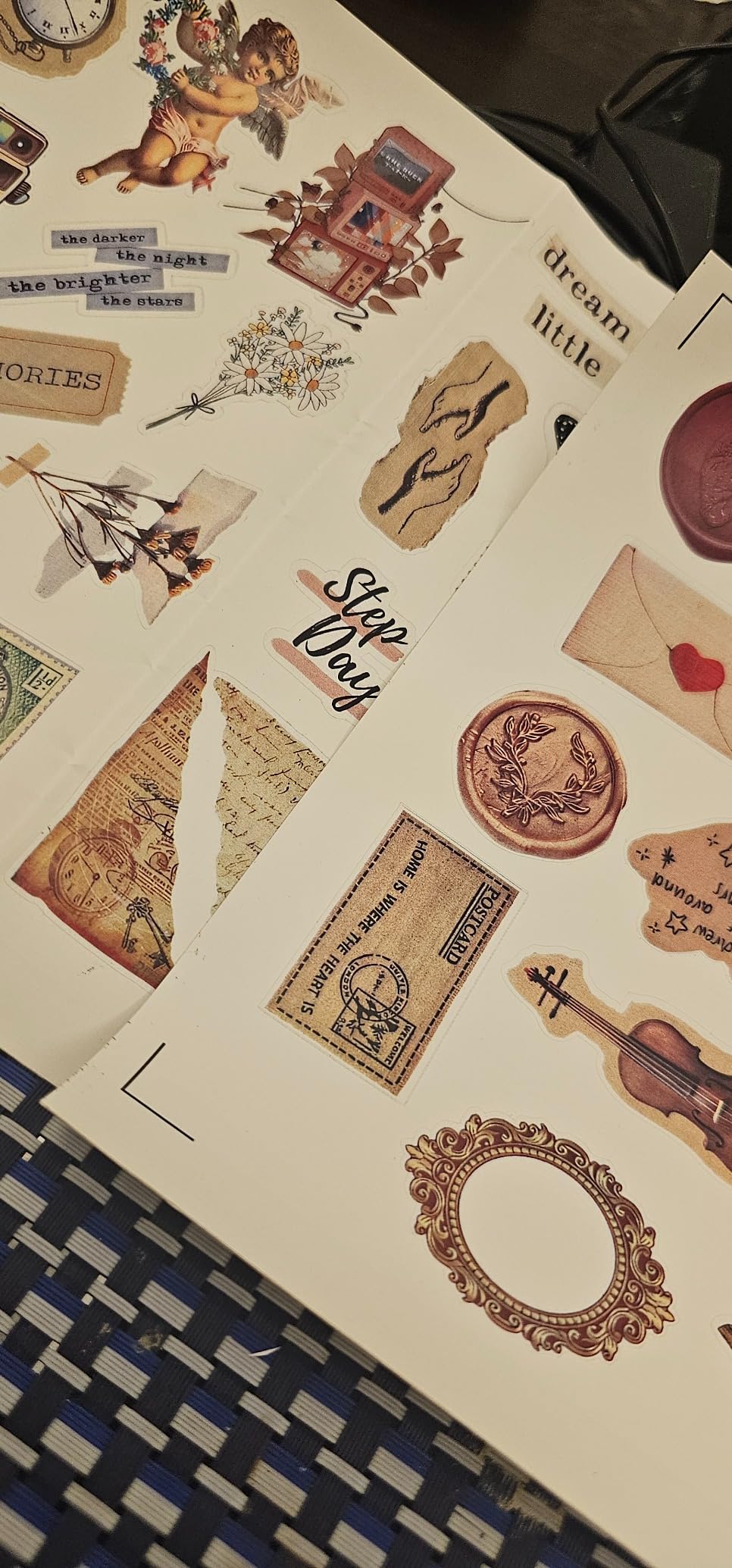 Titu Ki Baatein 50pcs Vintage Stickers for Scrapbooking Journaling ...