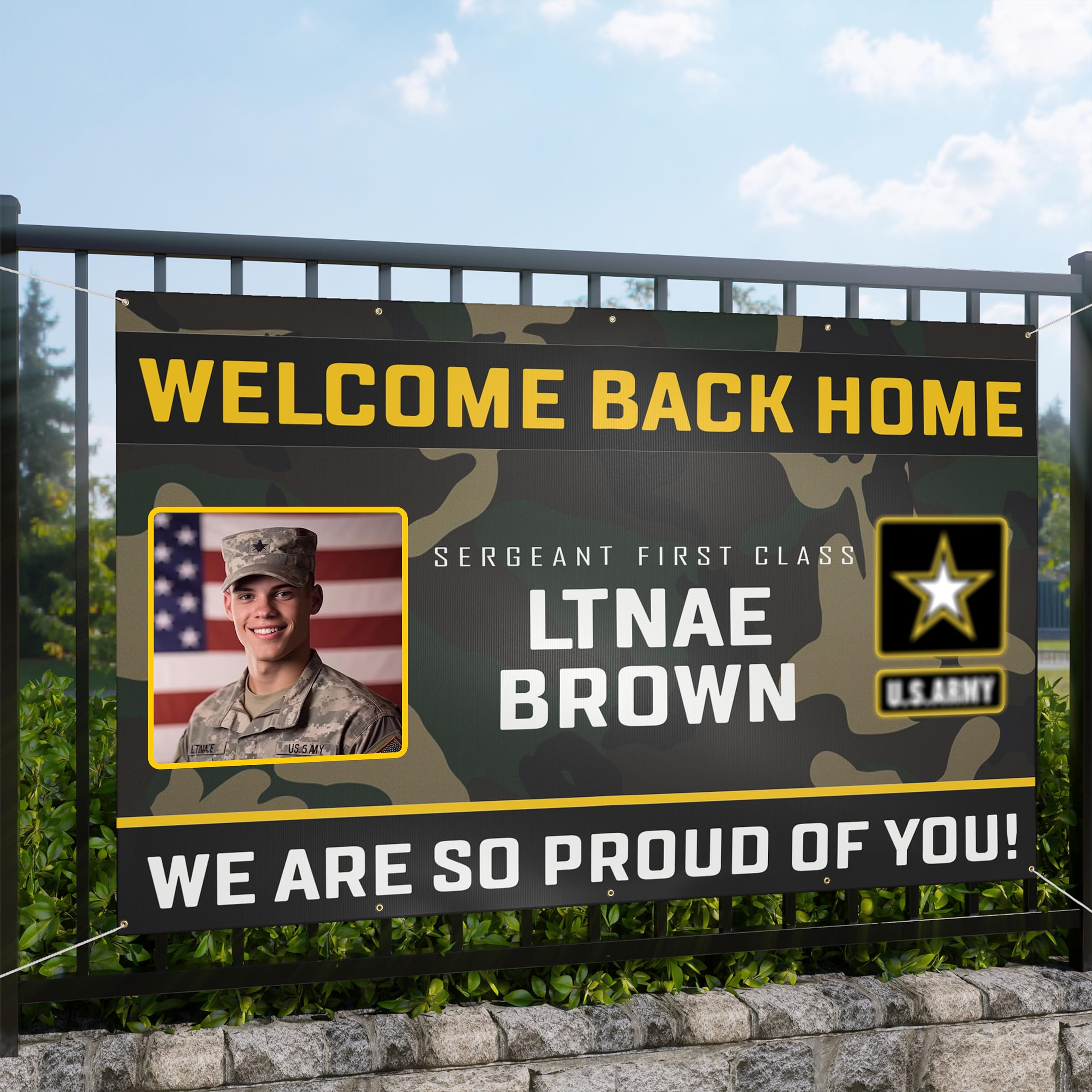 Welcome Back Banner Military