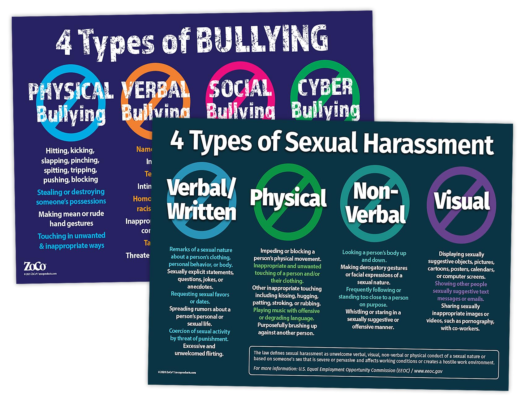 Zoco Workplace Respect And Compliance Posters 2 Pack Anti Bullying ...