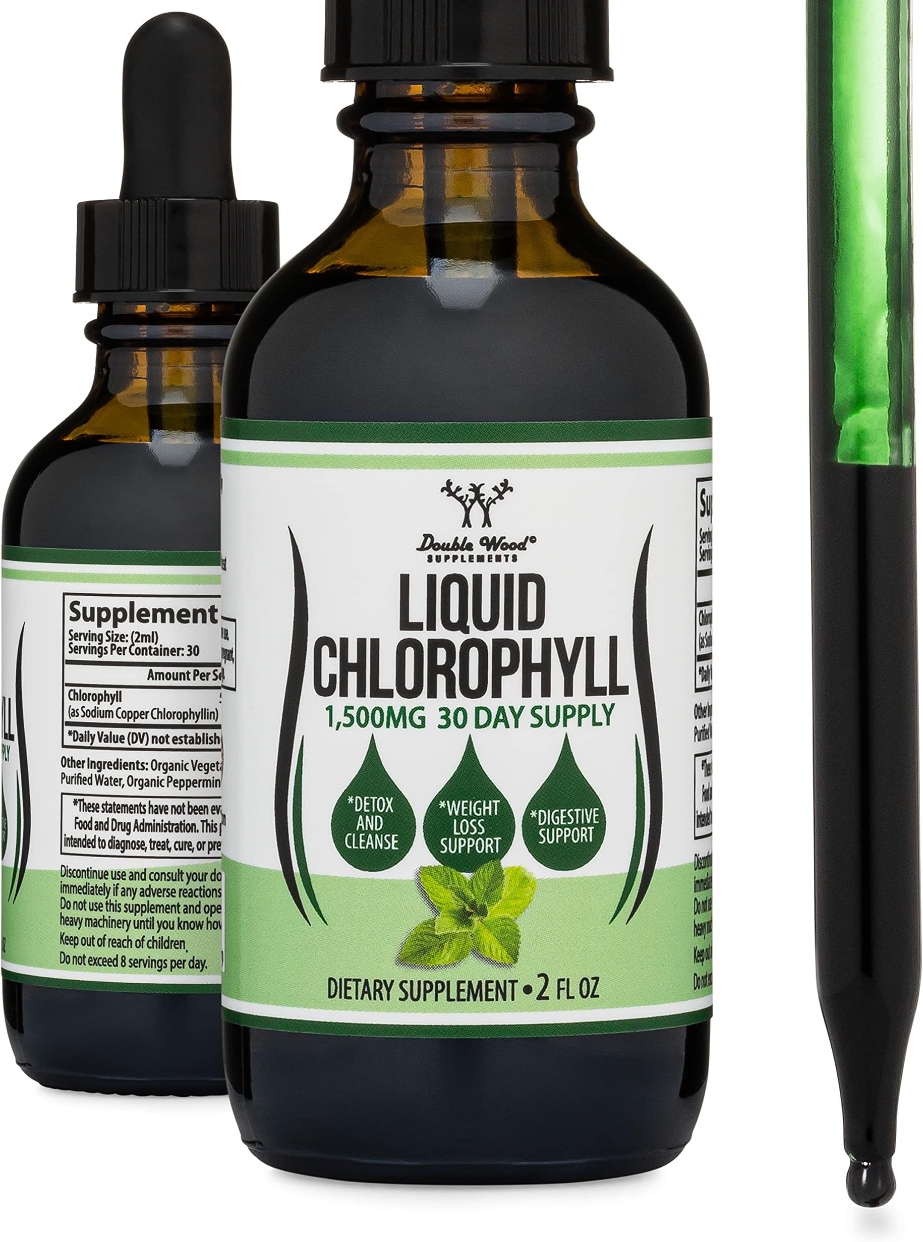 Amazon.com: Chlorophyll Liquid Drops - Peppermint Flavored, Vegan Safe ...