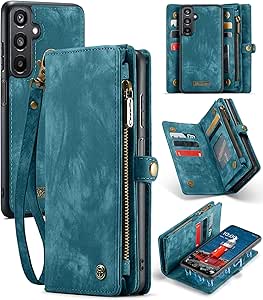 Amazon.com: Kowauri Wallet Case for Samsung Galaxy A16 5G, Zipper Purse Folio Leather Wallet ...