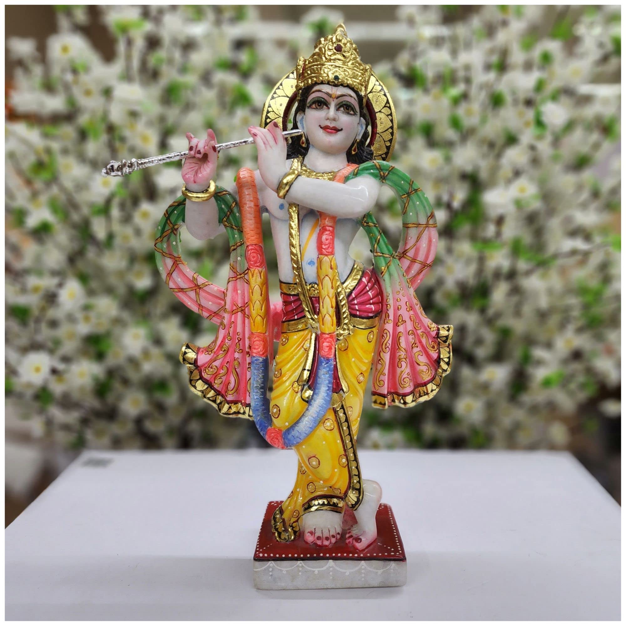 Atoz India Cart Lord Krishna Statue In Marble Hindu God | Desertcart INDIA