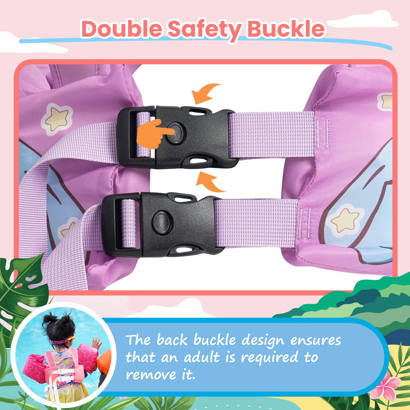 Snapklik.com : Toddler Swim Vest Jacket For 20 30-50 Pounds, Kids ...