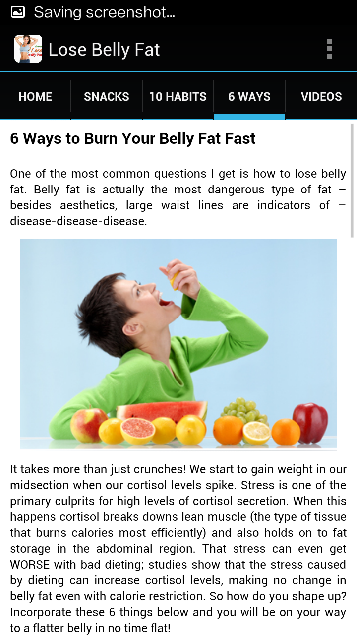 Lose Belly Fat! - App on Amazon Appstore