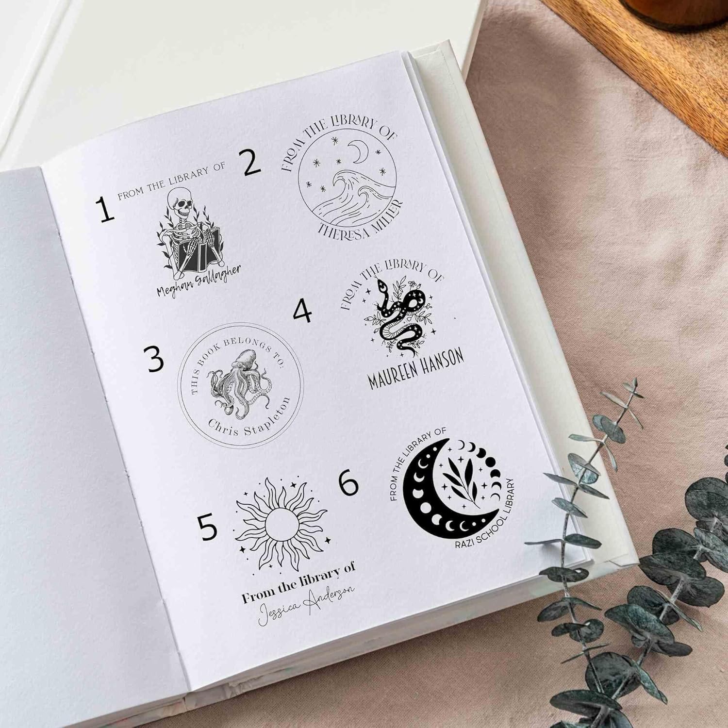 Amazon.com: Book Stamp - Custom Stamps and Embossers for Books ...