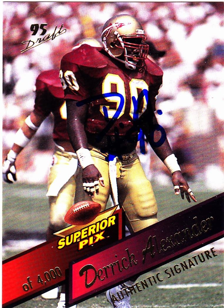 1995 SUPERIOR FIX DRAFT DERRICK ALEXANDER RC ROOKIE AUTO AUTOGRAPH at ...
