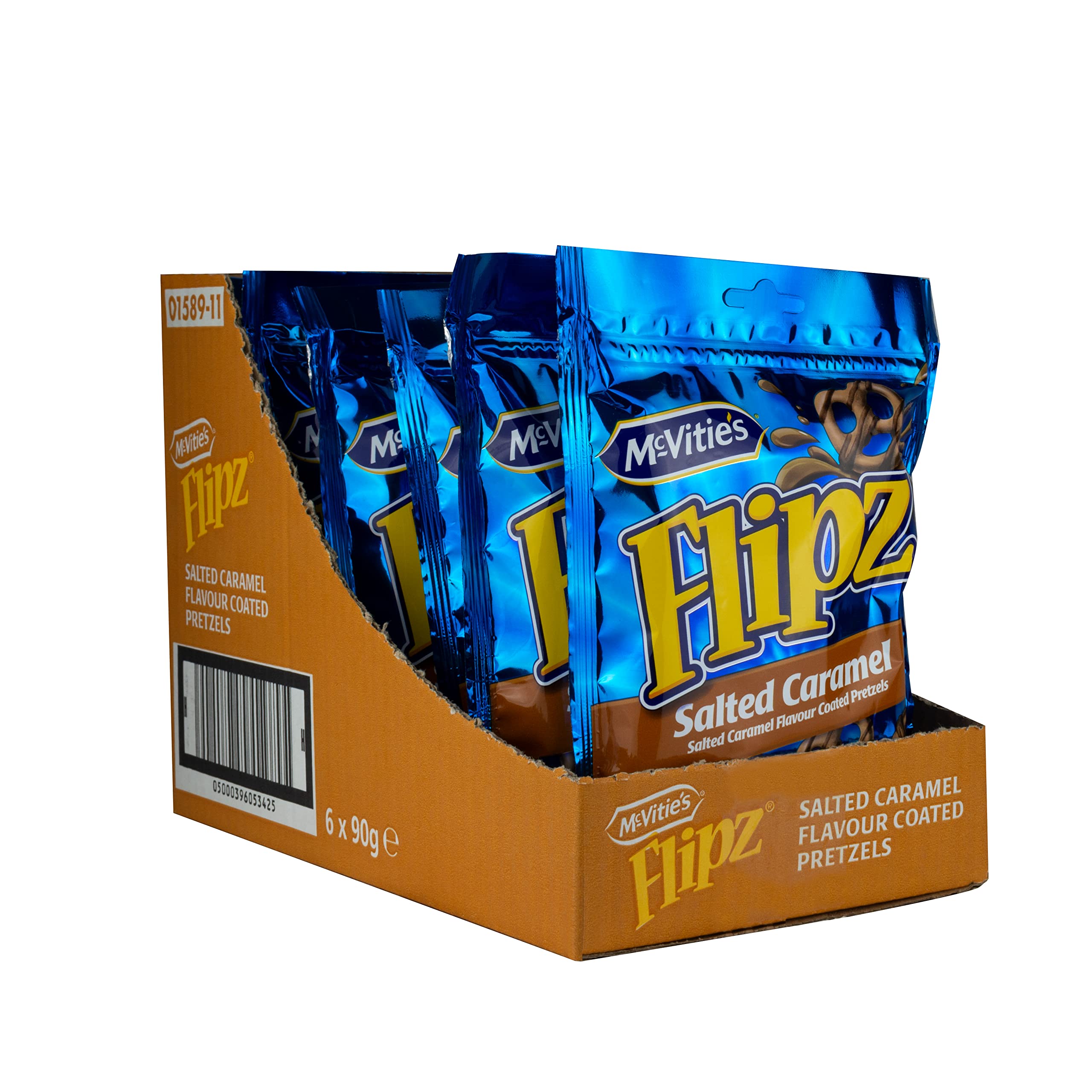 Buy ÜLKER Flipz Salted Caramel Flavour Coated Pretzel Shaped Snacks – A ...