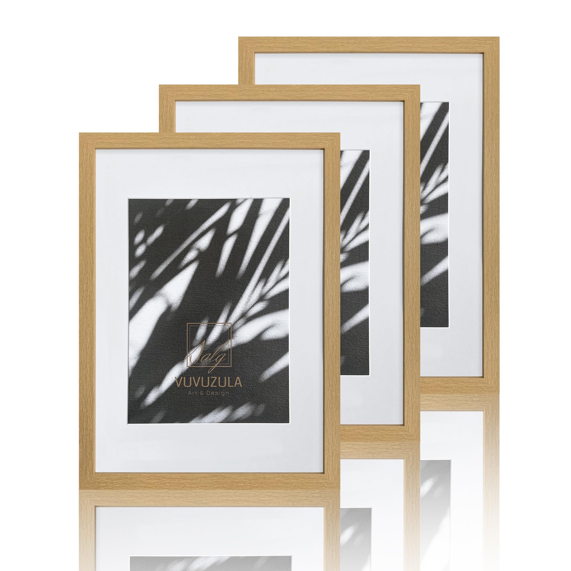 VUVUZULA A3 Frame Oak Photo Frame A3 Picture Frames A3 White Frame with ...