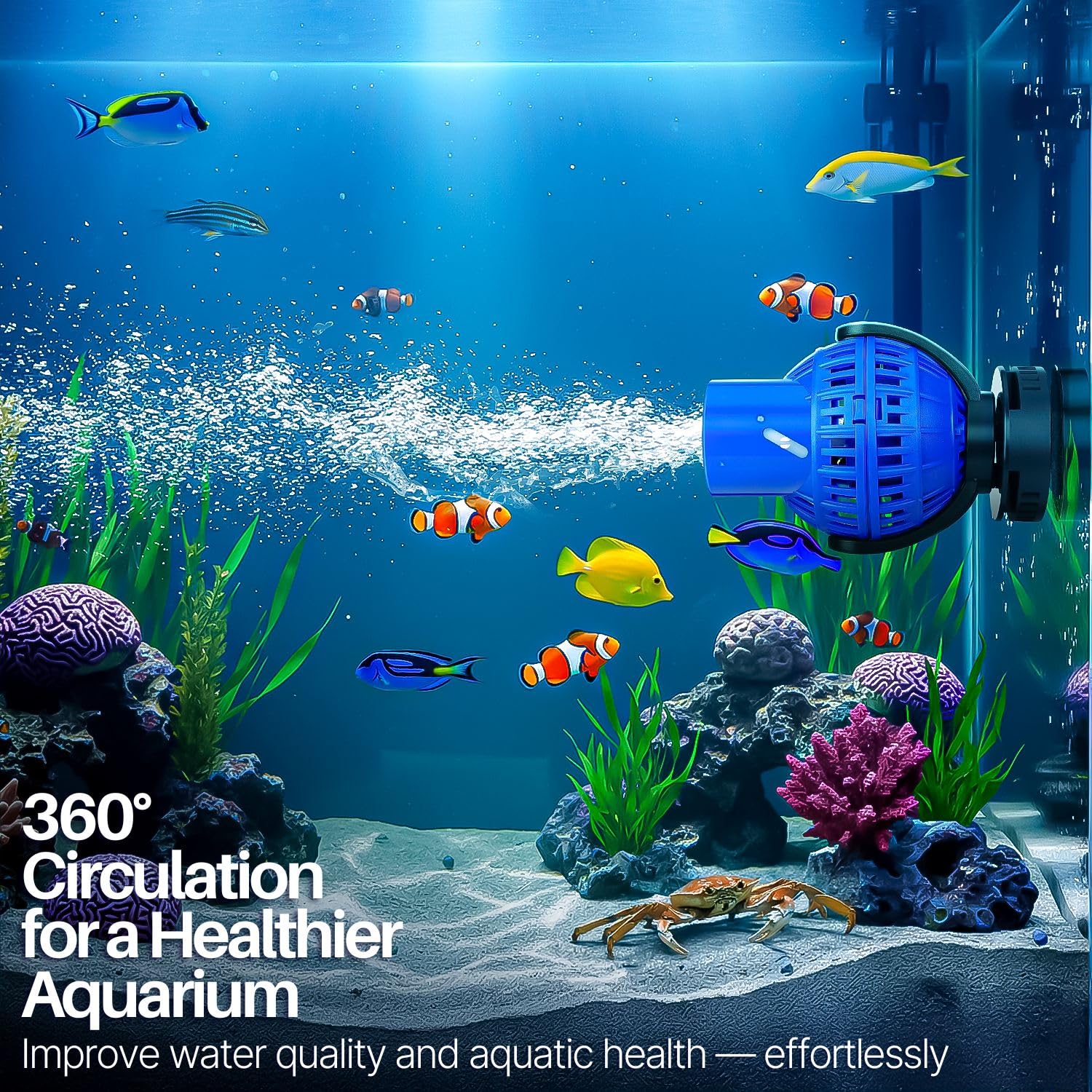 Snapklik.com : Flexzion Wave Maker For Aquarium - 1100GPH Mini Aquarium ...