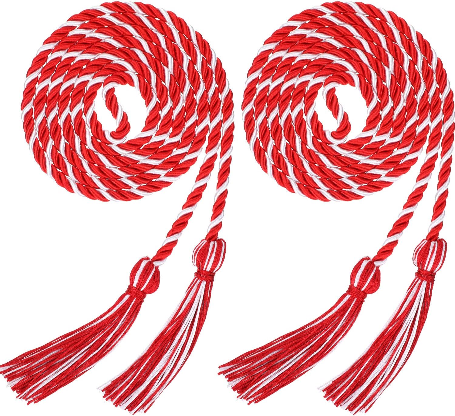 2 Pieces Graduation Cords Polyester Yarn Honor Cord with Tassel for ...