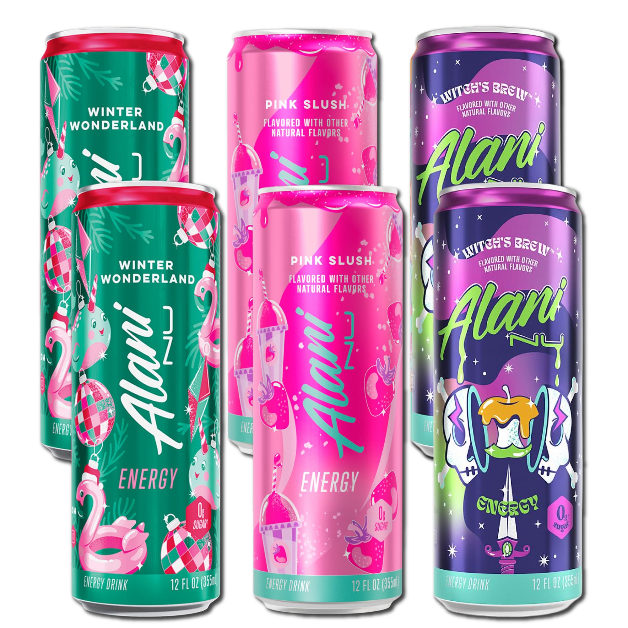 Buy New Alani Sugar Free Energy Drinks Variety Pack, Low Calorie,12 oz ...
