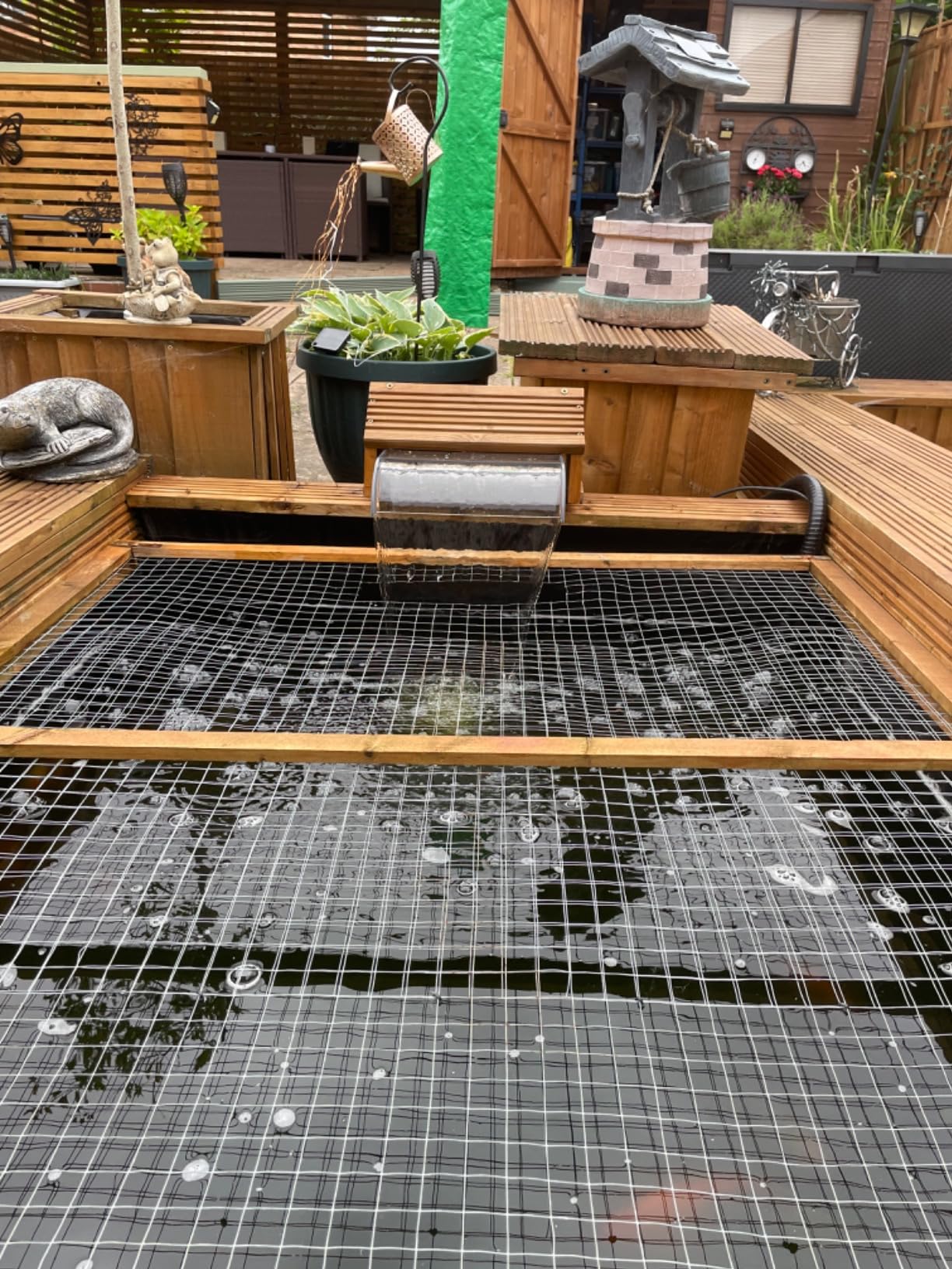 LONGRUNNEW Pond Waterfall Blade Kit, 30cm Acrylic Pool Fountain with ...
