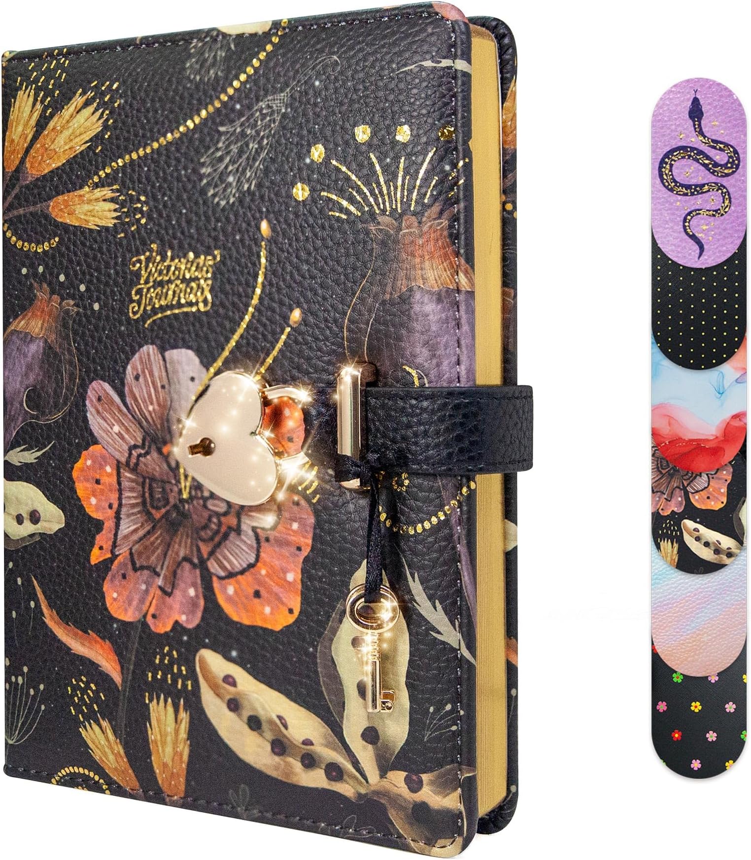 Amazon.com : Mousbull Lock Diary with Key and Pen for Girls, 192 Pages ...