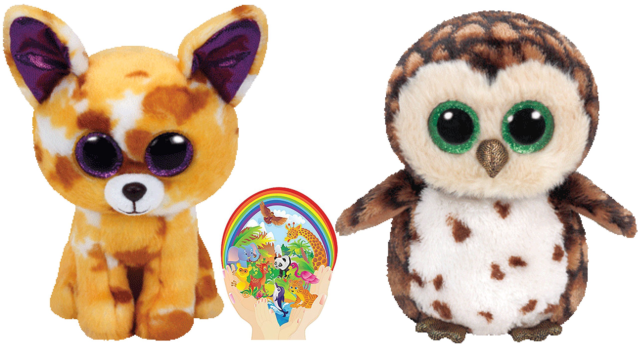 Buy Ty Beanie Boos Owl SAMMY and Chihuahua Dog PABLO Unusual Friends ...