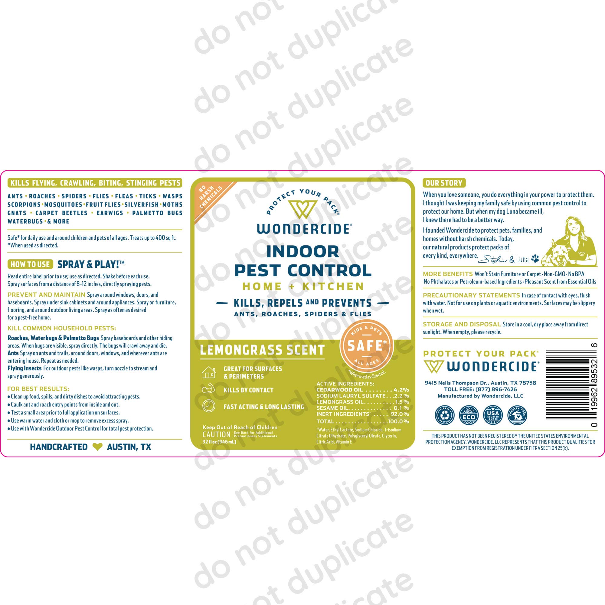 Buy Wondercide Natural Products - Indoor Pest Control Spray for Home ...