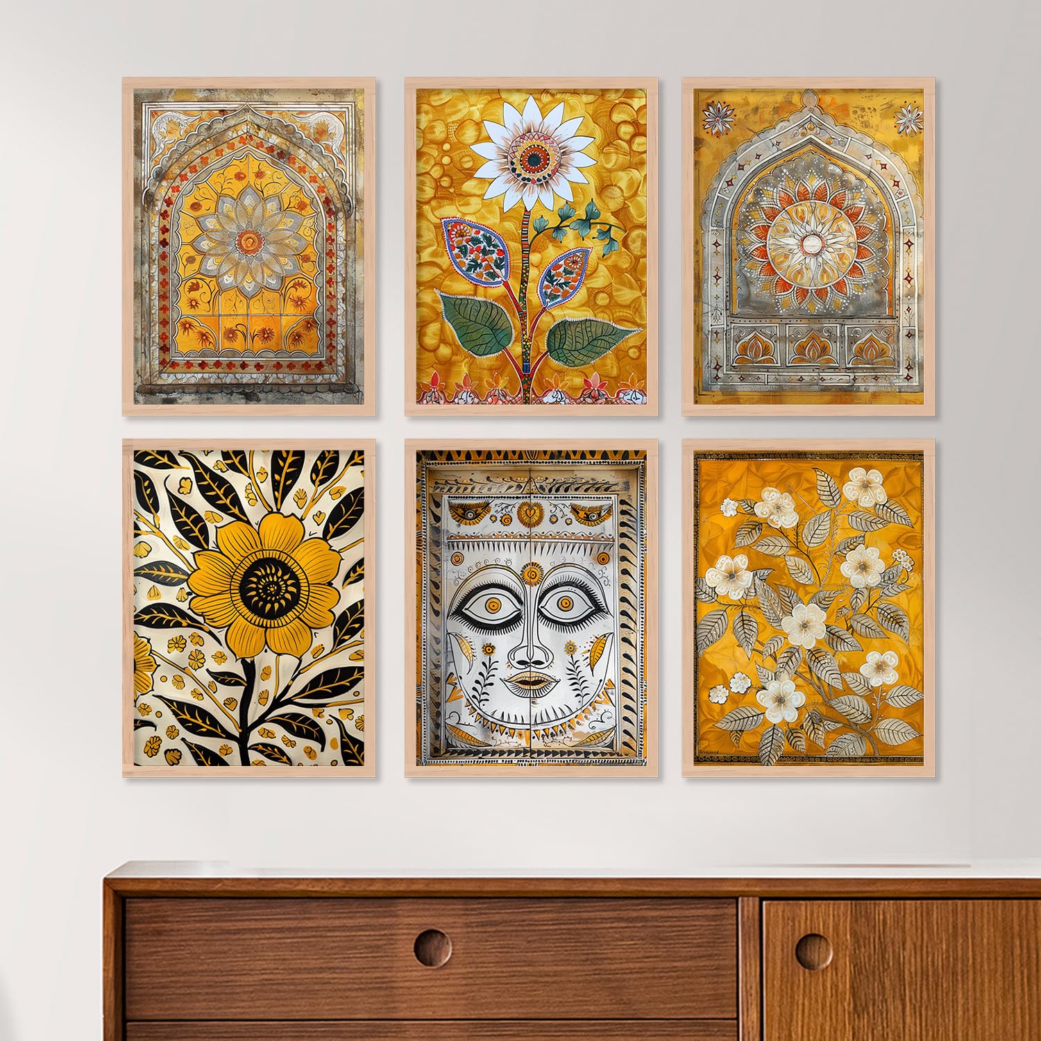 BANGERZ Madhubani Paintings For Wall Decoration - Framed Traditional ...
