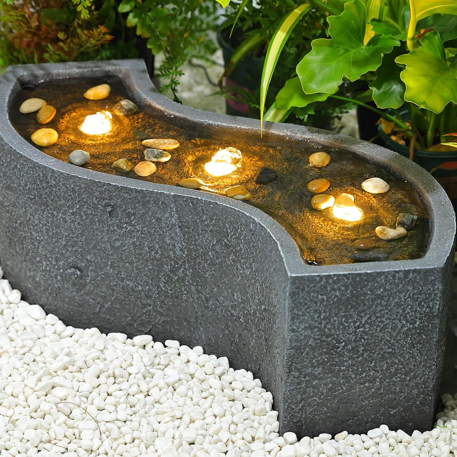 Fuentes de agua para interiores y exteriores, gran 46.05 pies de alto ...