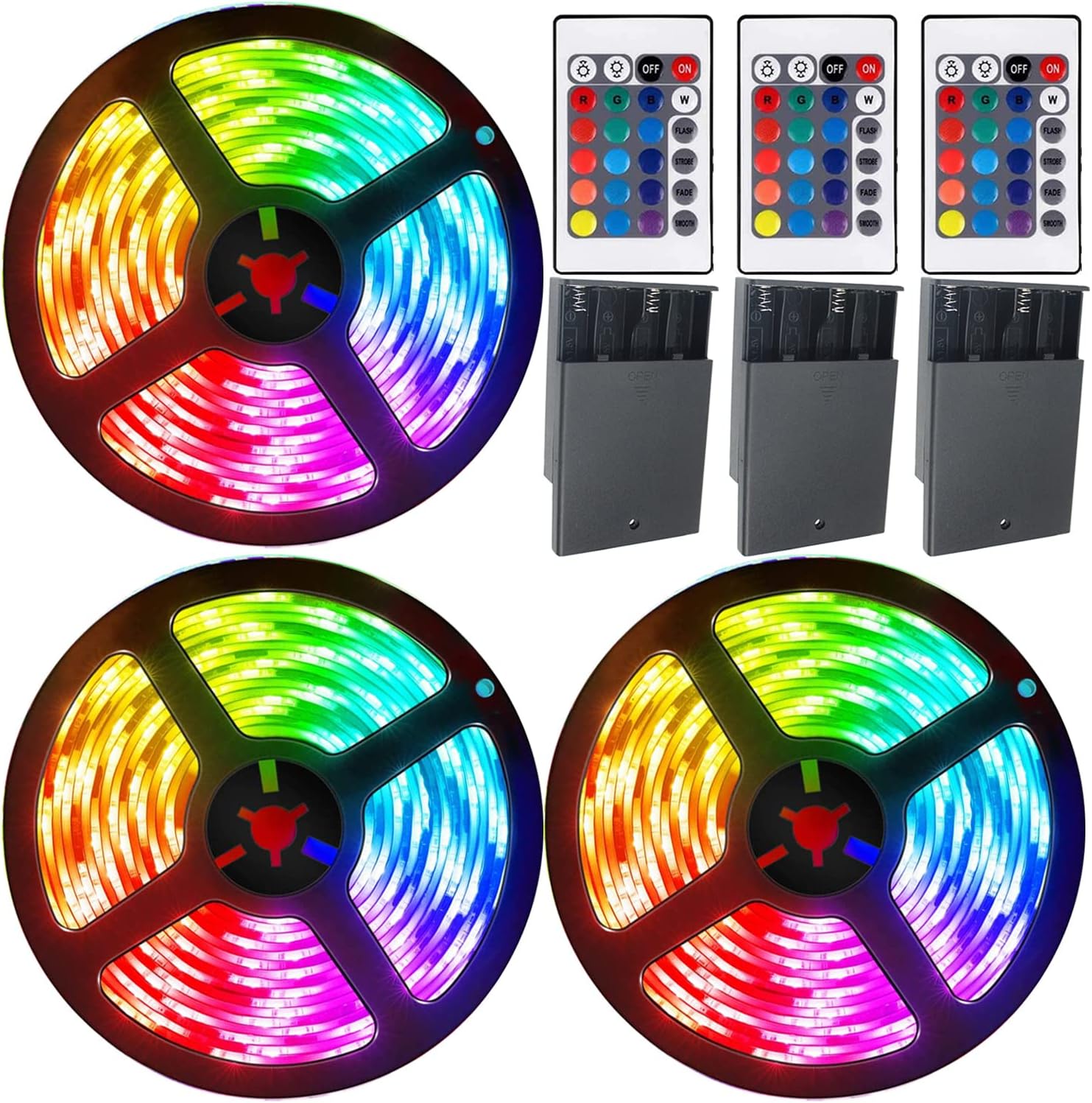 Amazon.com: Xtreme Lit 32.8ft RGBW Color-Changing Indoor LED Light ...