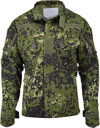 Amazon.com: Militar Danish army style TacGear jacket M84 camo shirt ...