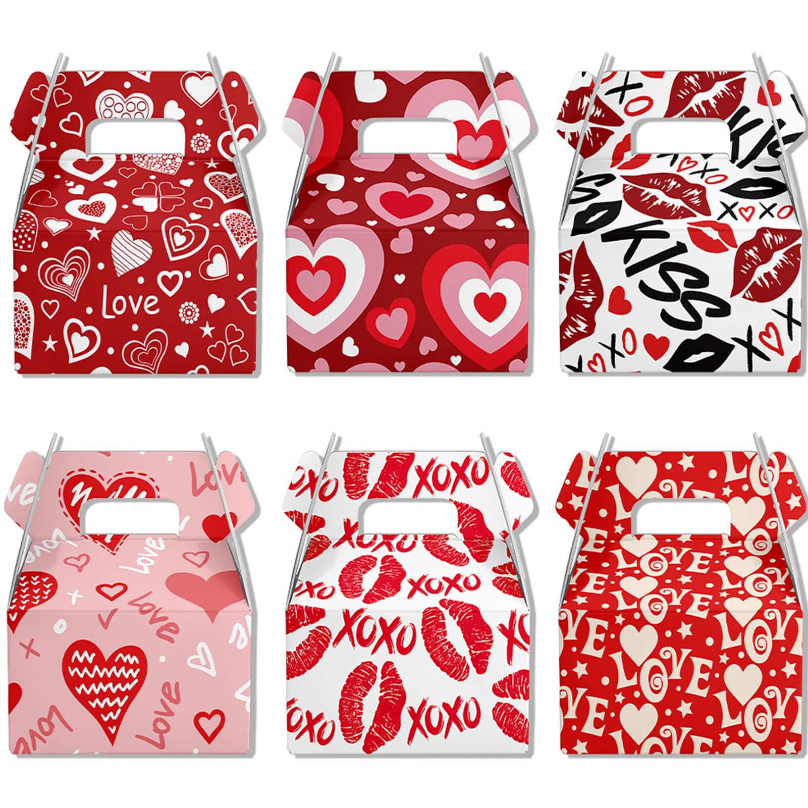 Amazon.com: Valentines Day Boxes - Valentines Gift Treat Boxes Small ...