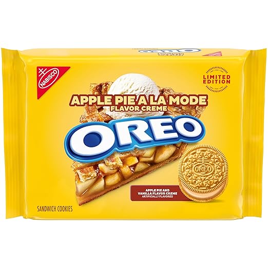 Amazon.com : OREO Apple Pie a la Mode Sandwich Cookies, Limited Edition ...