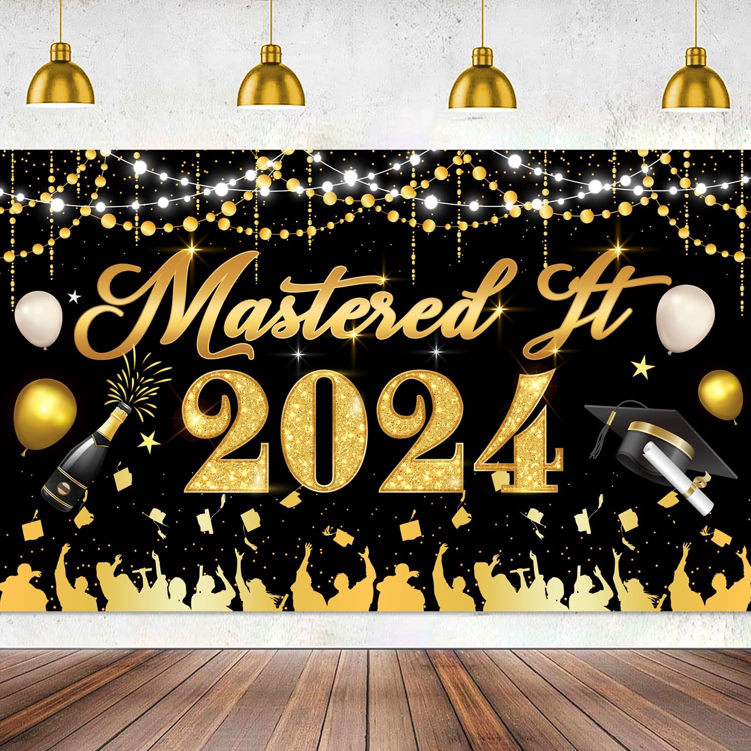 Amazon.com: Mastered It Banner, Large 9.8x1.6FT Masters Graduation ...