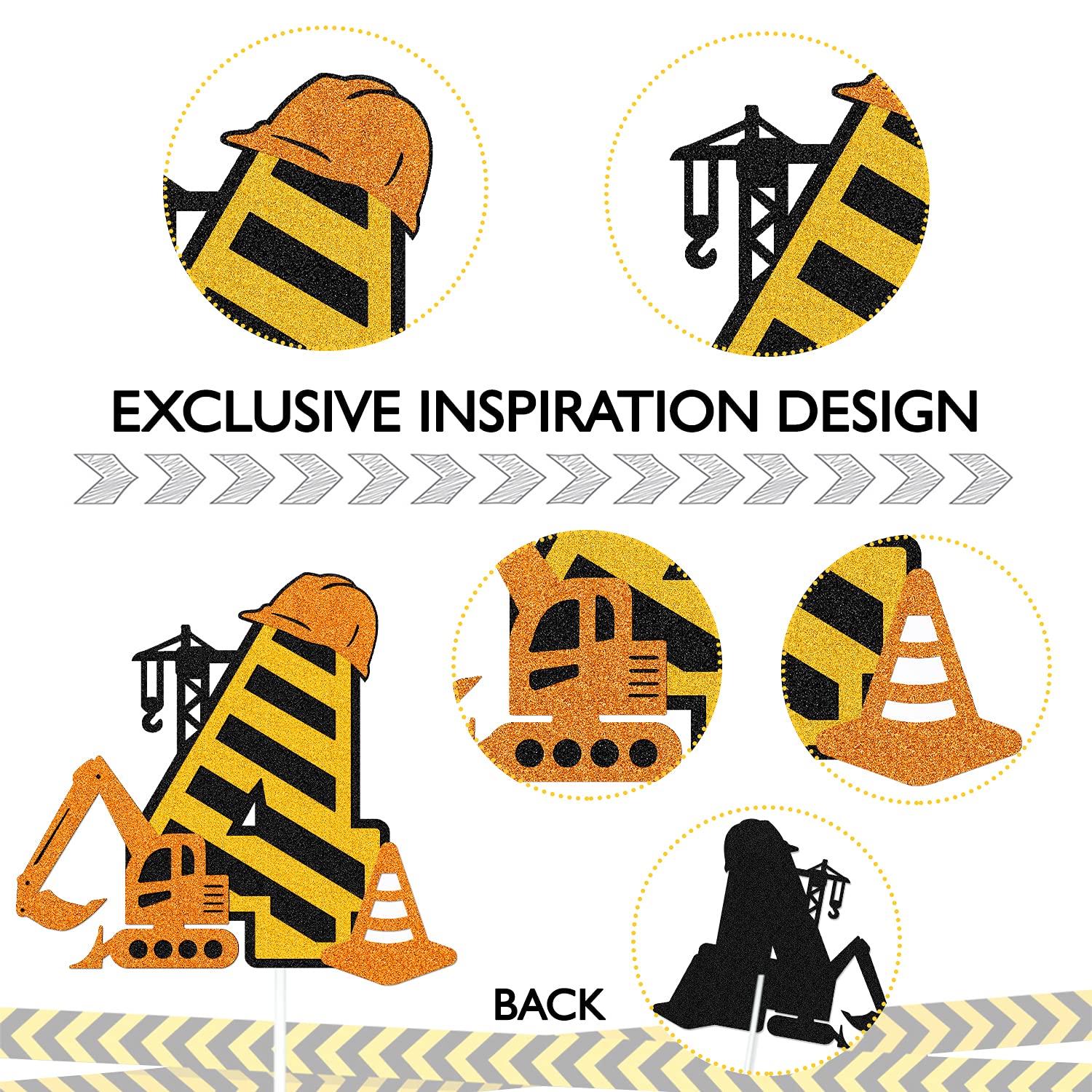 Buy Construction 4th Birthday Cake Topper for Kids Boy Girl Truck ...