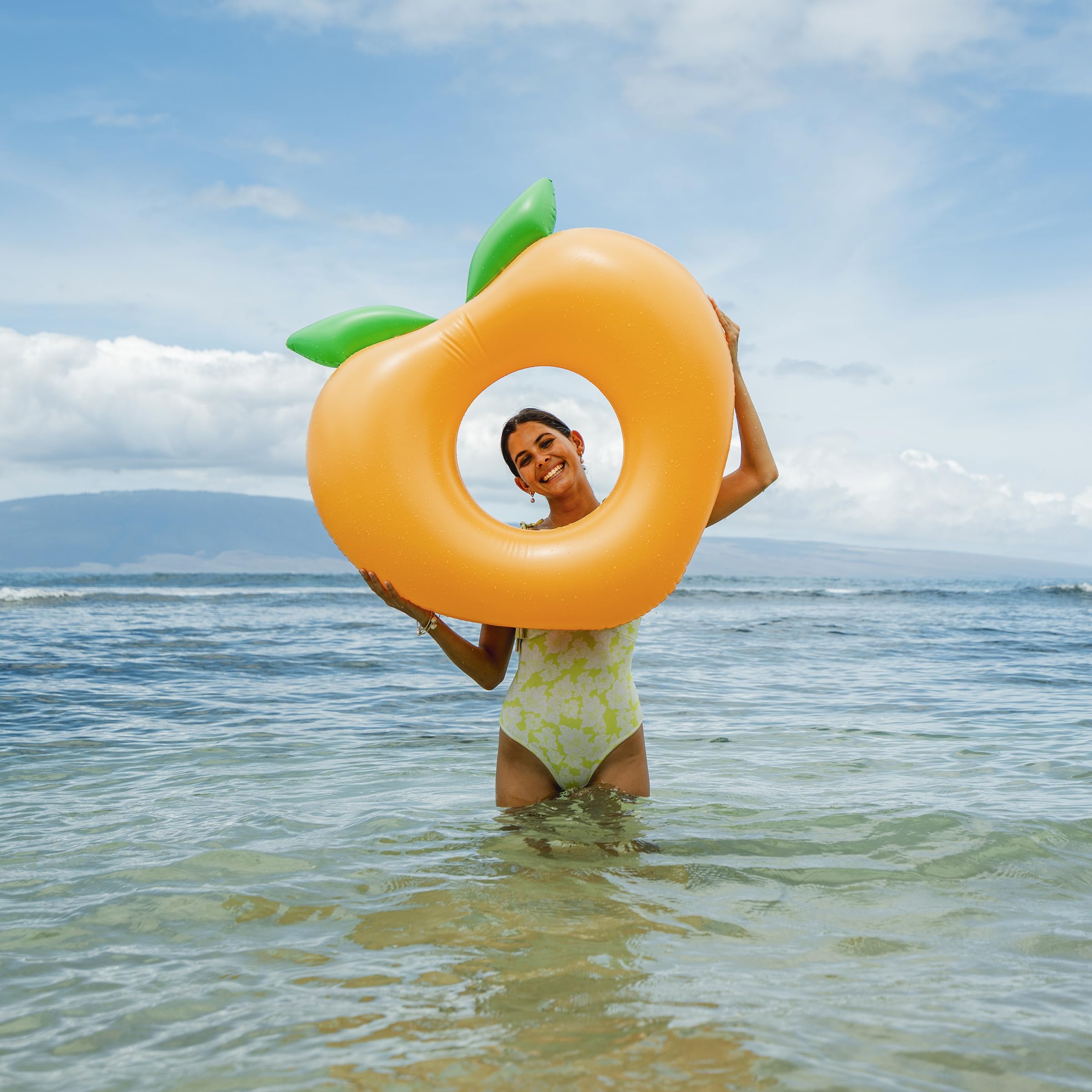 Snapklik.com : PoolCandy Inflatable 40" Peach Pool Tube
