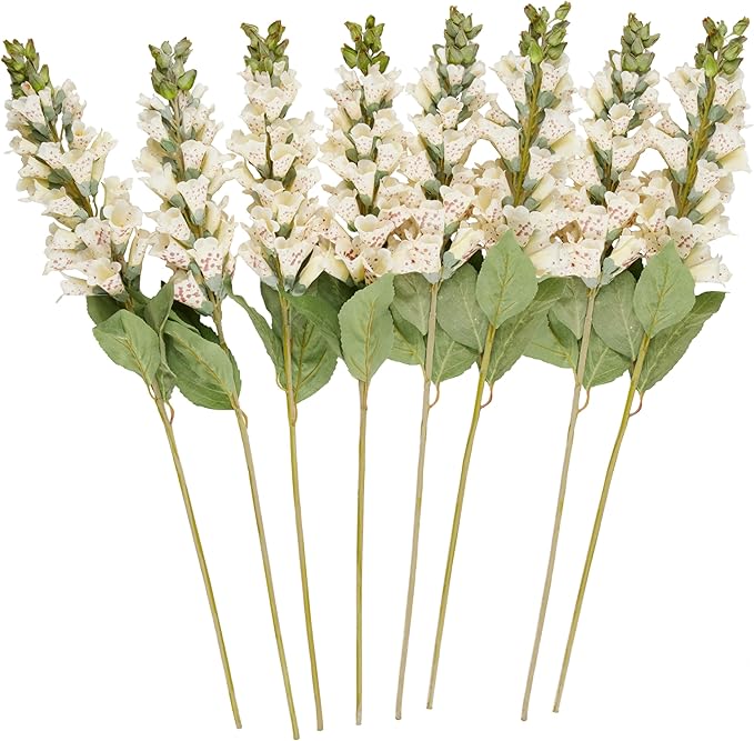 Amazon.com: Deco 79 Faux Foliage Foxglove Artificial Flower Stem Tall ...