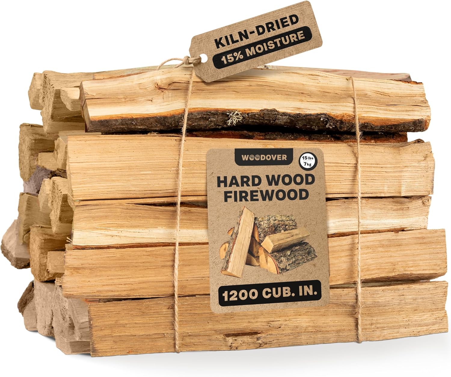 Oak Firewood Logs Bundle Kiln-Dried Oak Firewood - 15 Logs For Fire ...