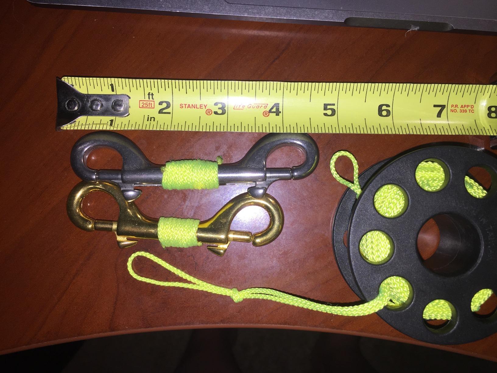 Amazon.com : Trident Finger Reel with Brass Clip Wreck Scuba Diving ...