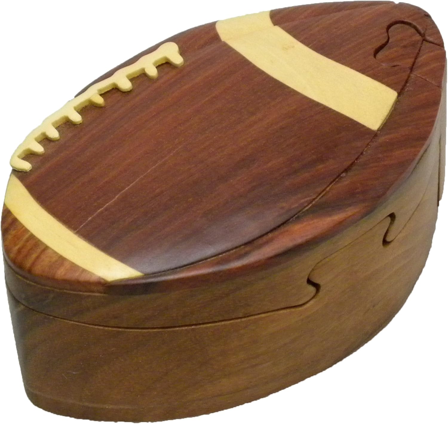 Amazon.com: Football - Secret Handcrafted Wooden Puzzle Box : Toys & Games