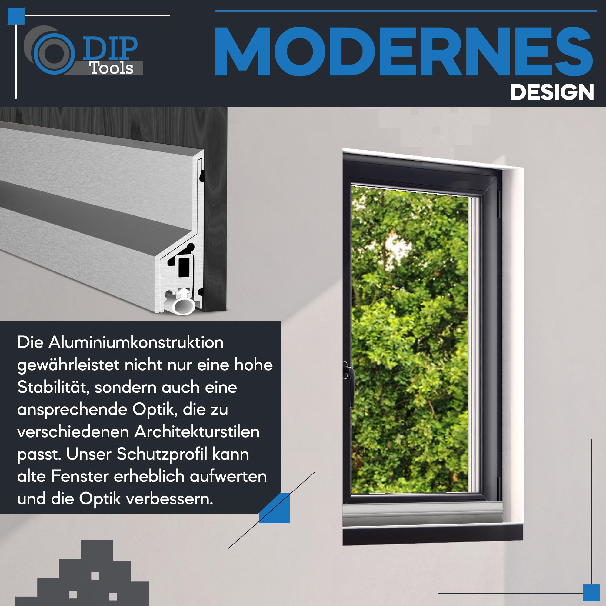 ALUMAT Aluminium Weather Leg I for Doors and Windows, with Profile ...