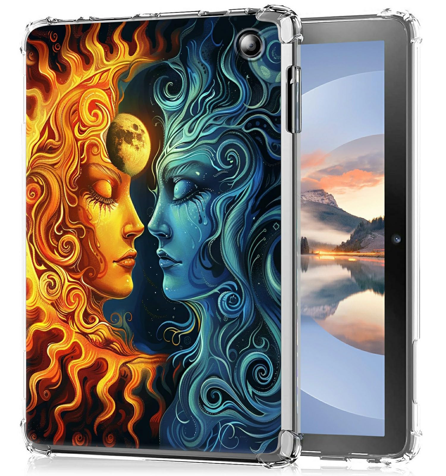 Amazon.com: HEAKIERG Clear Case for All-New Amazon Kindle Fire HD 8 & 8 ...