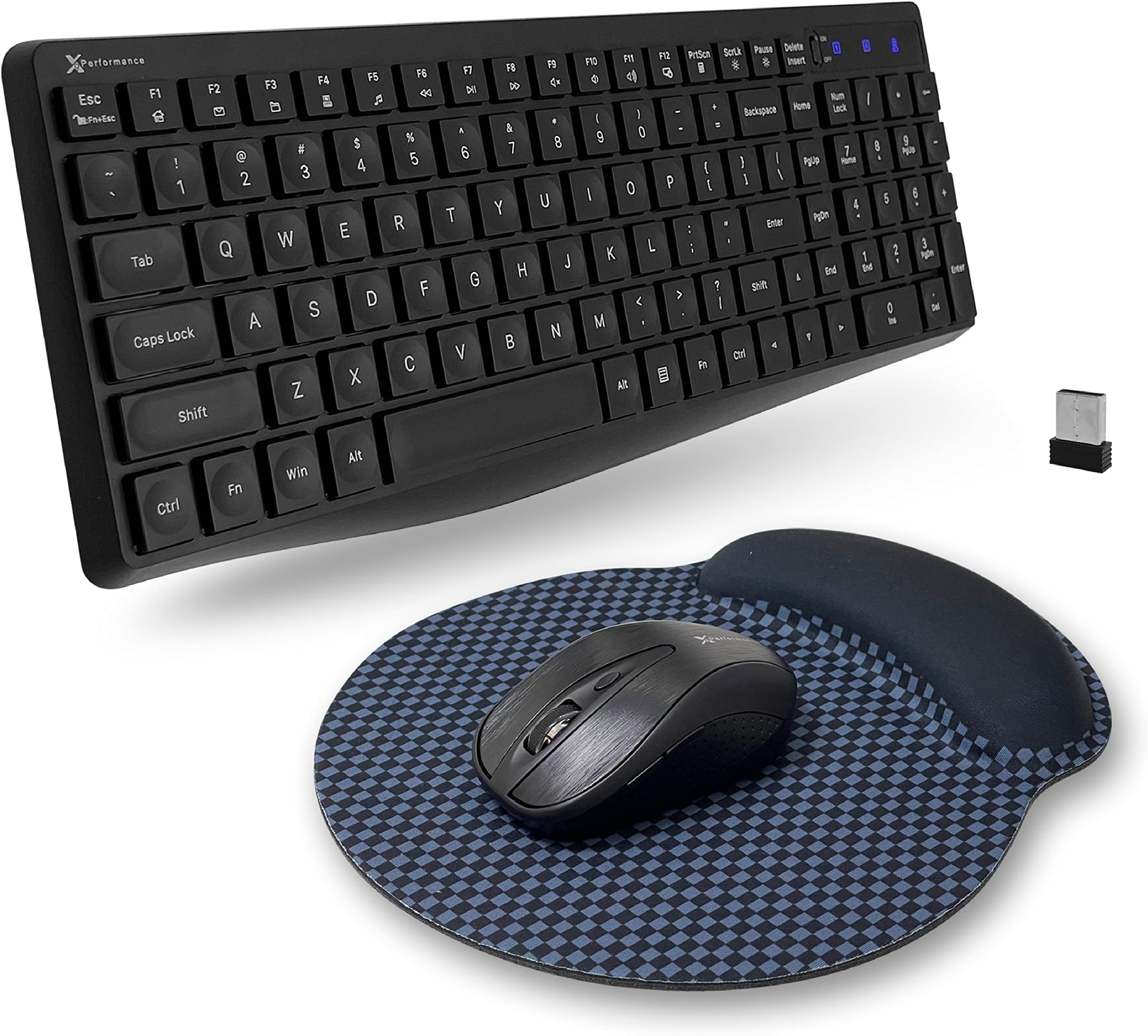 Amazon.com: UGREEN Wireless Keyboard and Mouse Combo, 2.4GHz Ergonomic ...