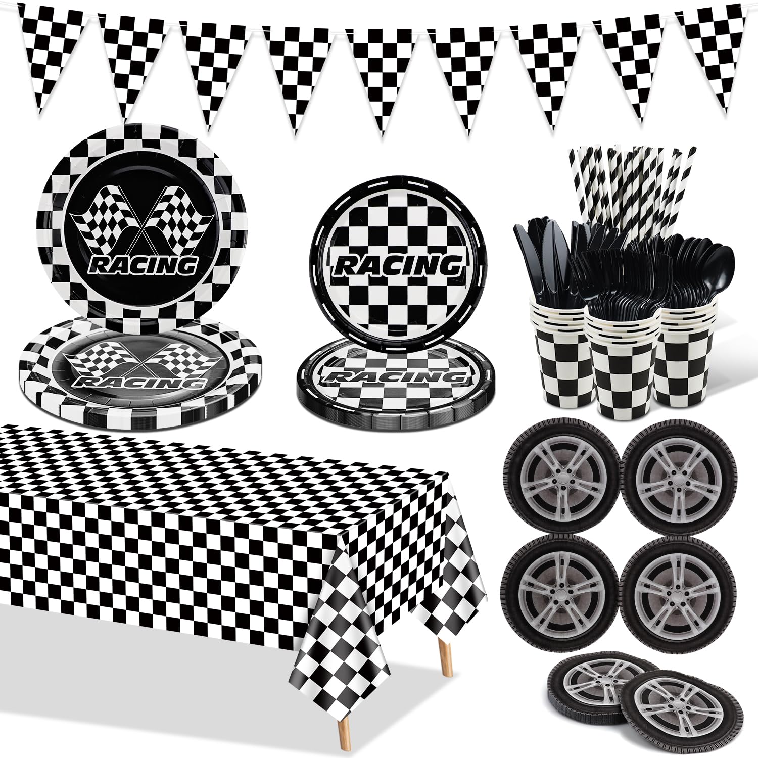 Amazon.com: Racing Car Birthday Party Decorations, Racing Car Party ...