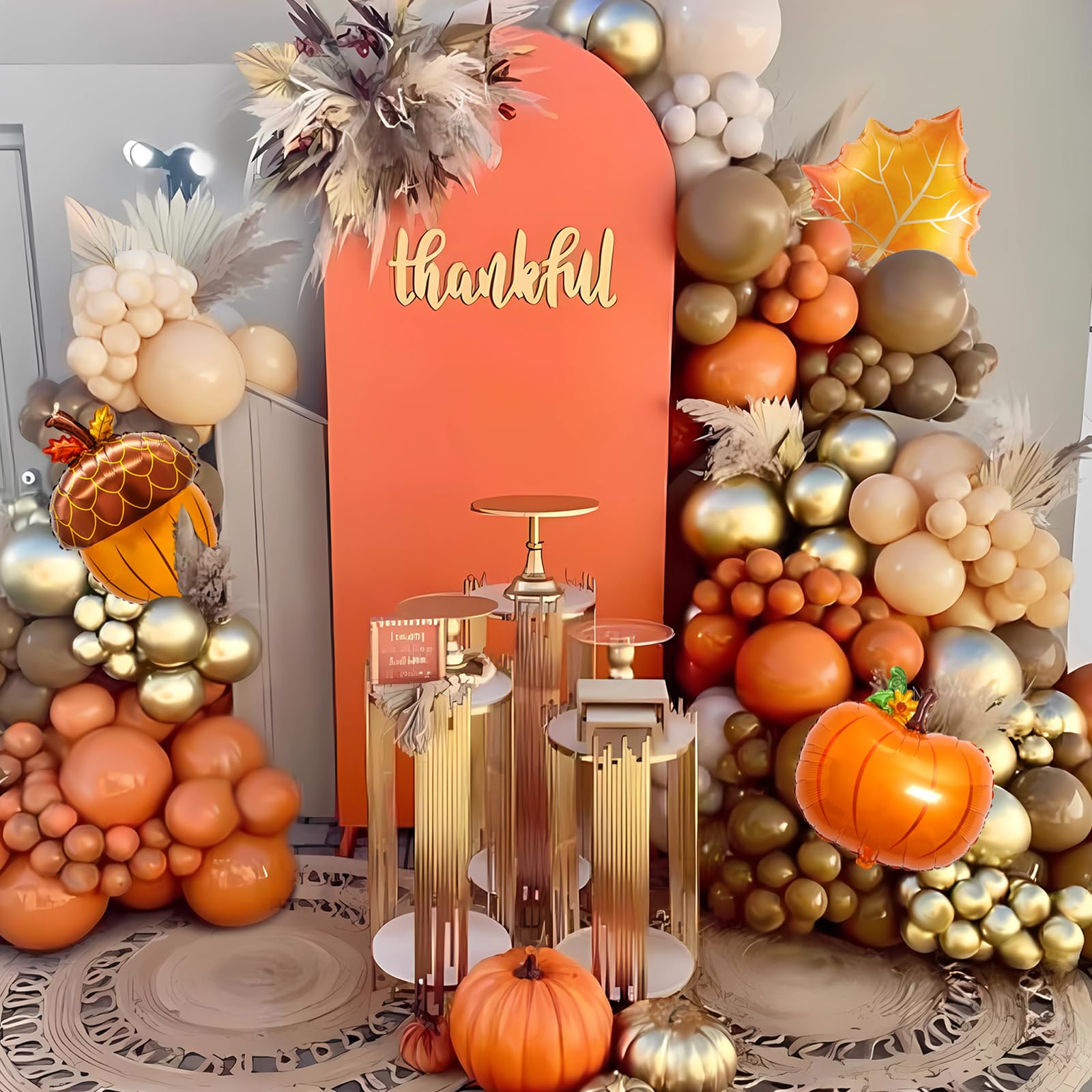 Amazon.com: Fall Thanksgiving Balloon Arch Kit 143PCS Little Pumpkin ...