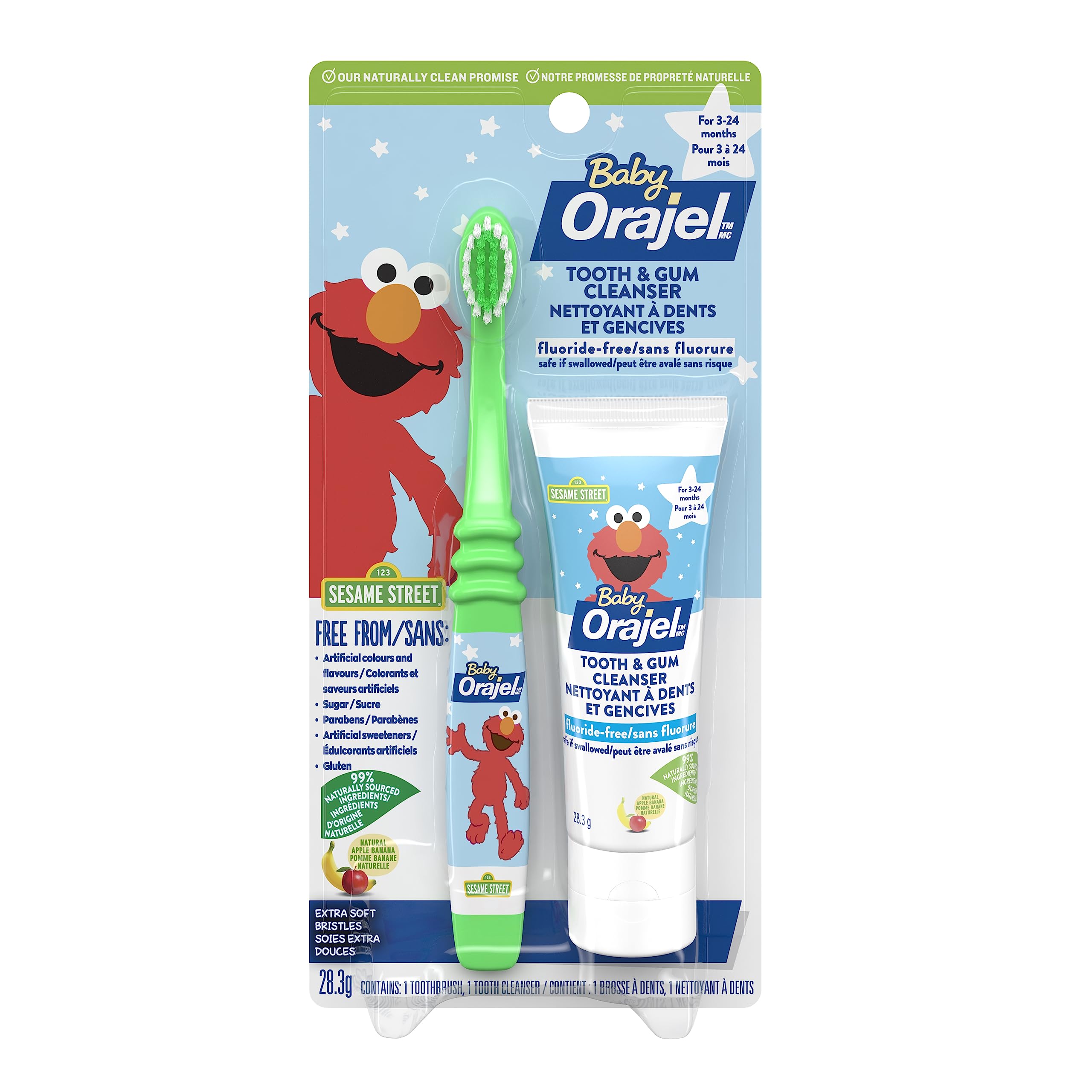 Orajel Baby Tooth and Gum Cleanser with Soft Toothbrush for Infant ...