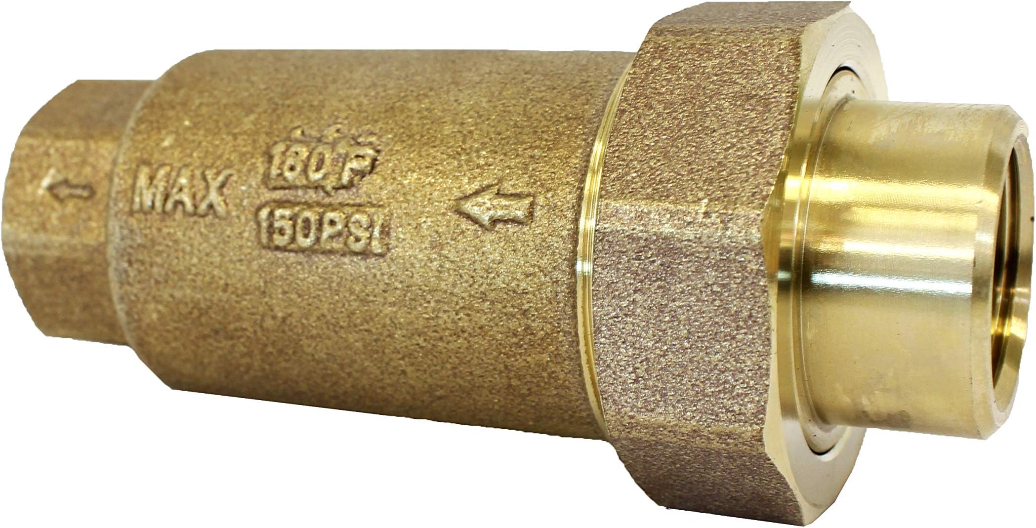 9D-M2 Backflow Preventer 3/4 Inch Dual Check Valve with Intermediate ...