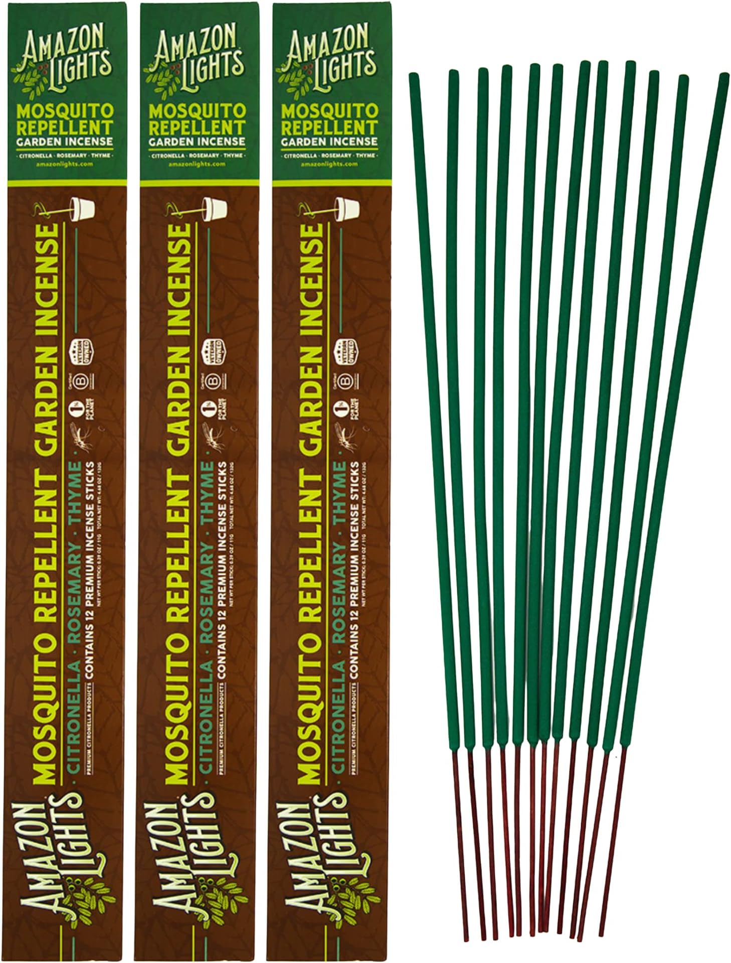 Amazon.com: Amazon Lights Mosquito Repellent Garden Incense Sticks (36 ...