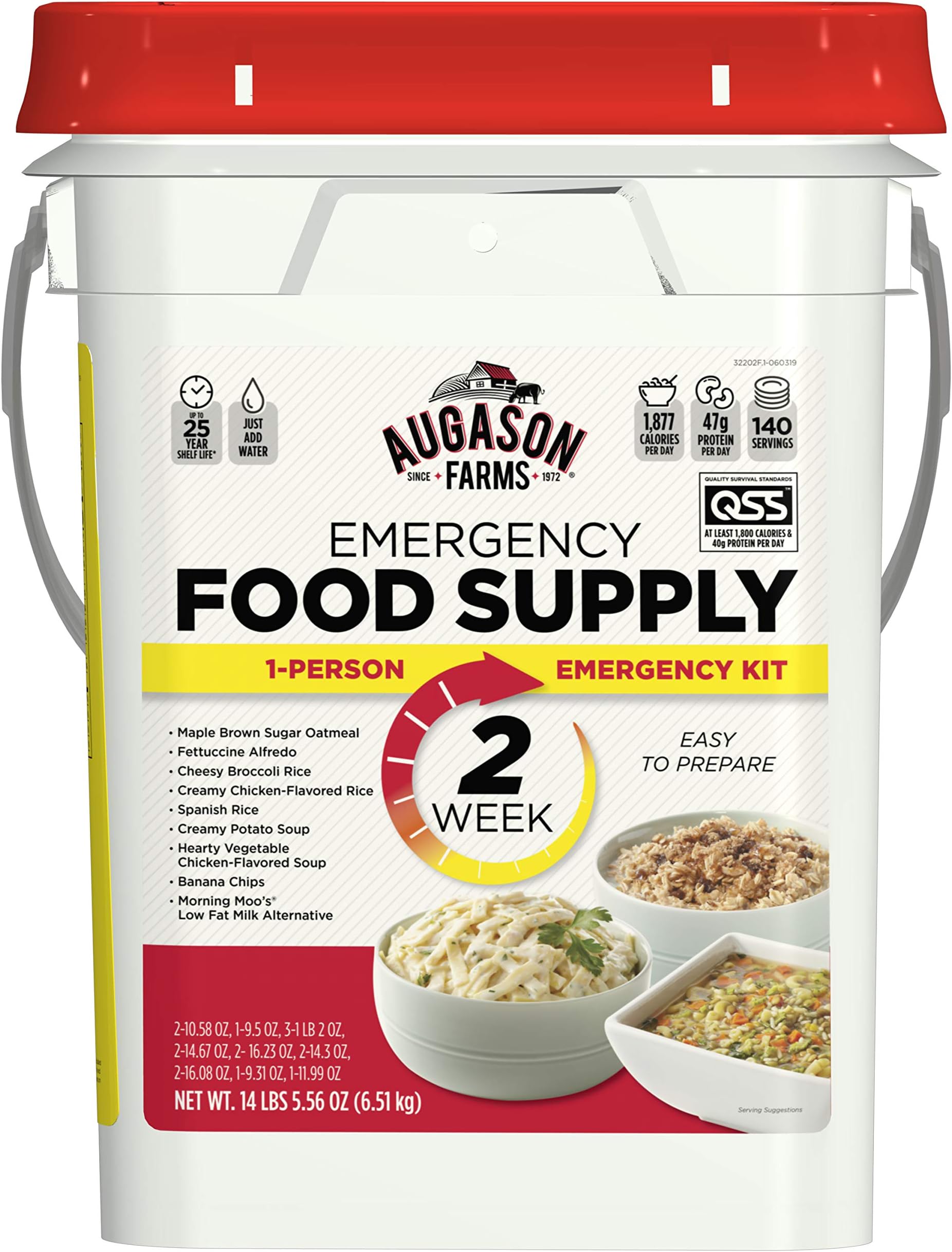 Amazon.com: Patriot Pantry 72-Hour Emergency Food Kit | 20 Servings ...