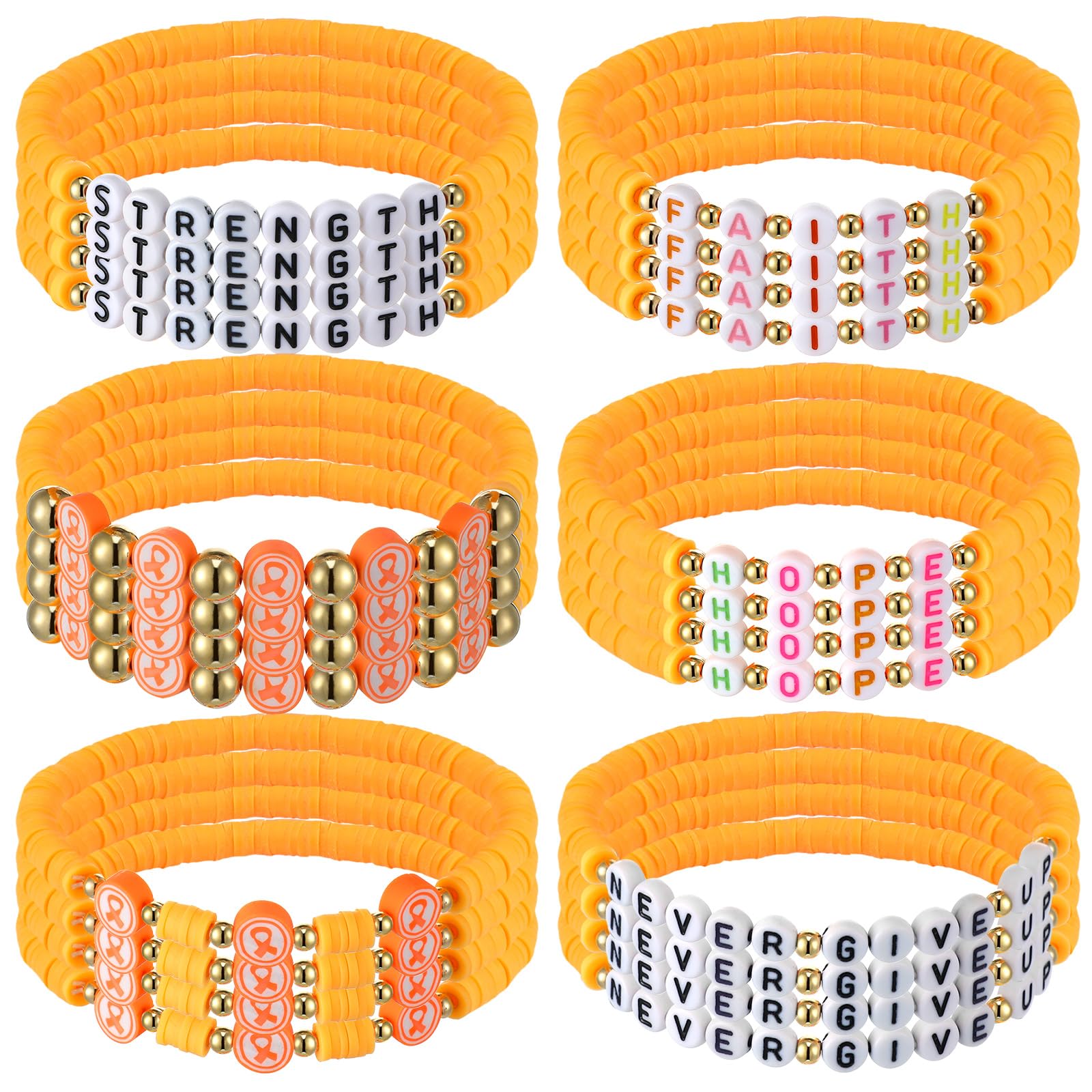 Amazon.com: 24 Pcs Multiple Sclerosis Awareness Leukemia Awareness ...
