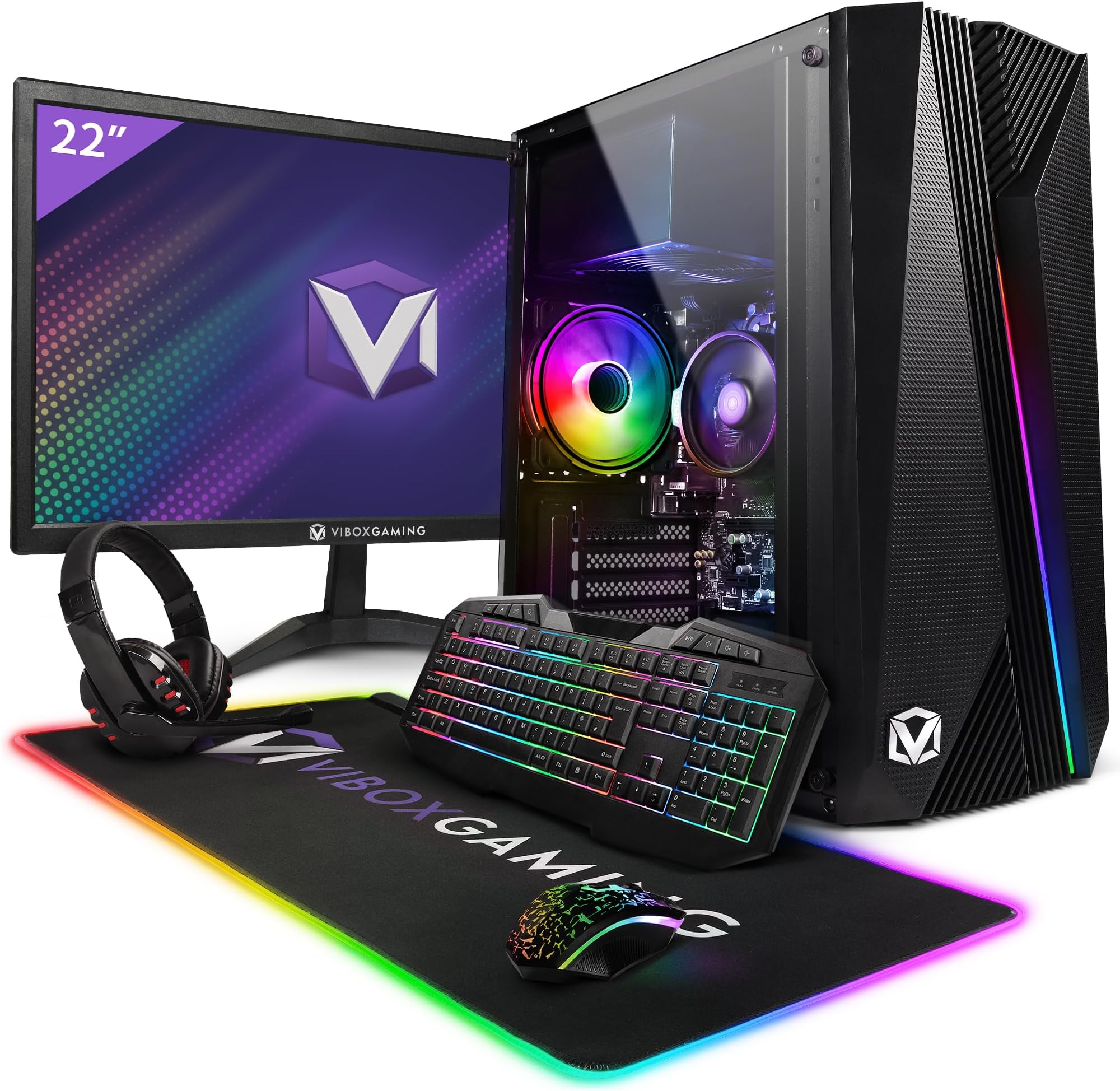 Veno Scorp Gaming PC – New 24" 75HZ Gaming Monitor Bundle AMD Ryzen 5 ...