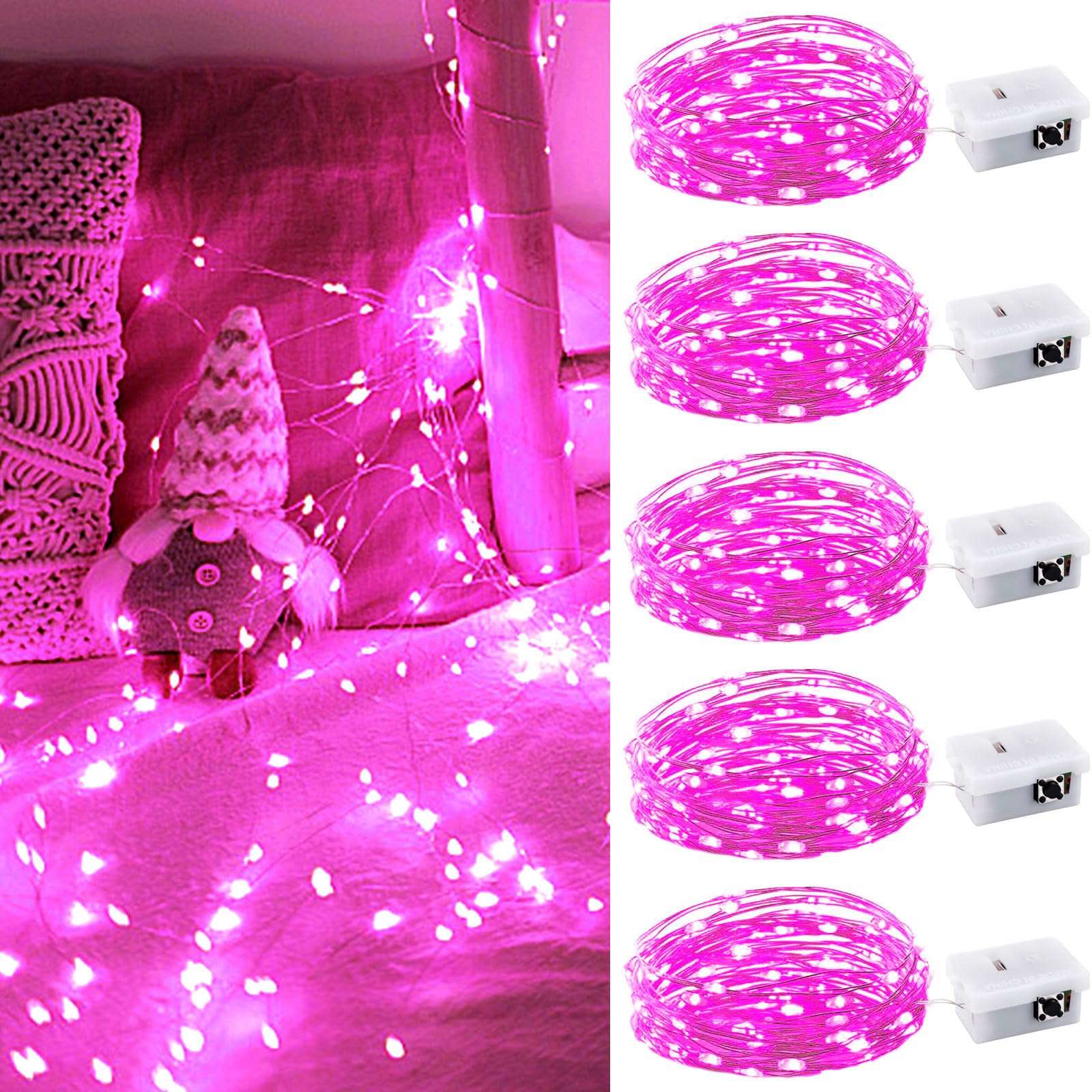 BROTOU LED String Lights, 3 Modes 3M 30 LED Battery Operated Fairy ...