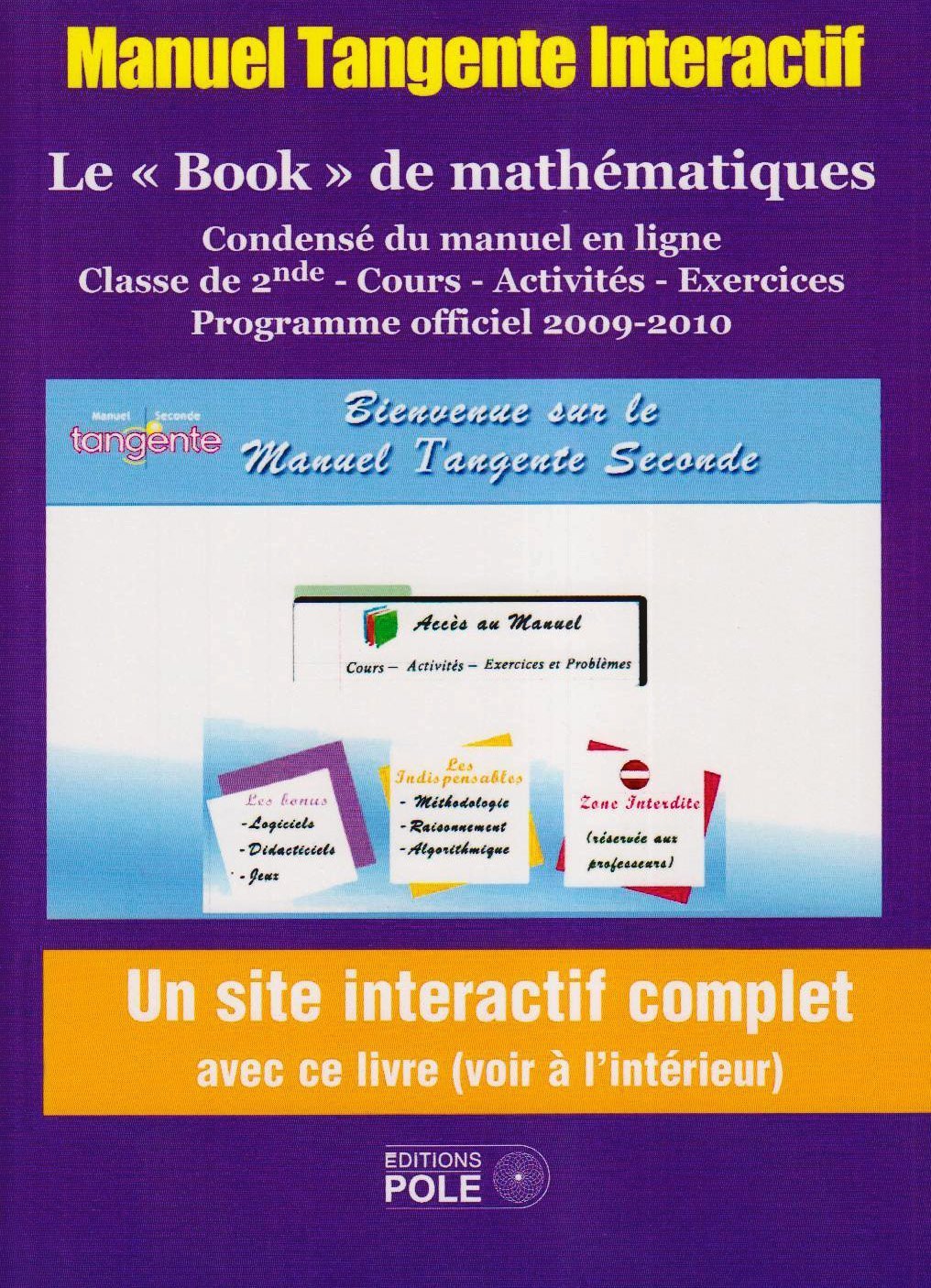 Manuel Tangente Mathématiques seconde: Le Book : Busser, Elisabeth ...