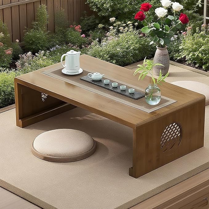 Amazon.com: Japanese Floor Table Folding Japanese Coffee Table No ...