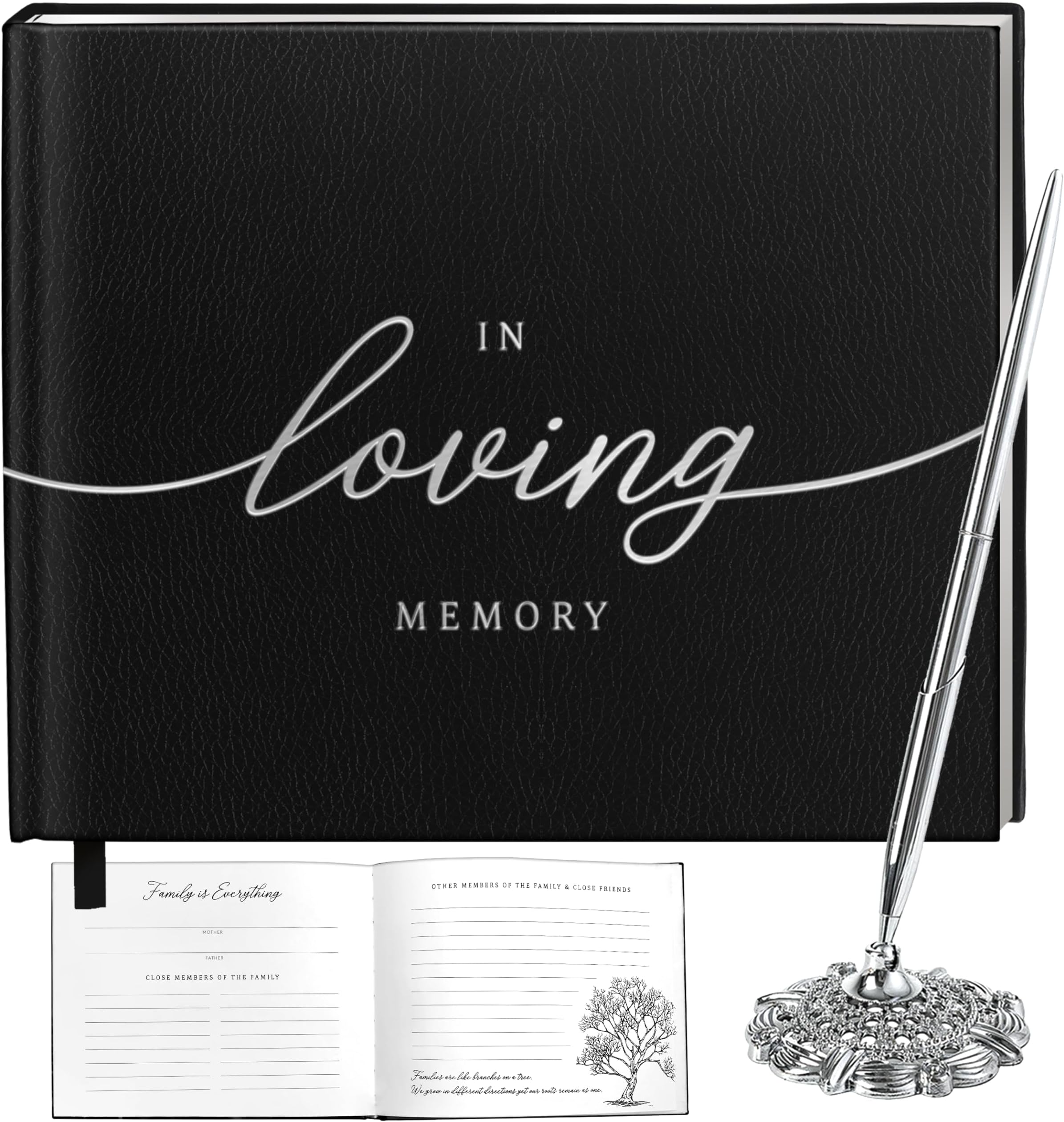 Amazon.com: WPF Supplies in Loving Memory Funeral Guest Book 9¨x7 ...