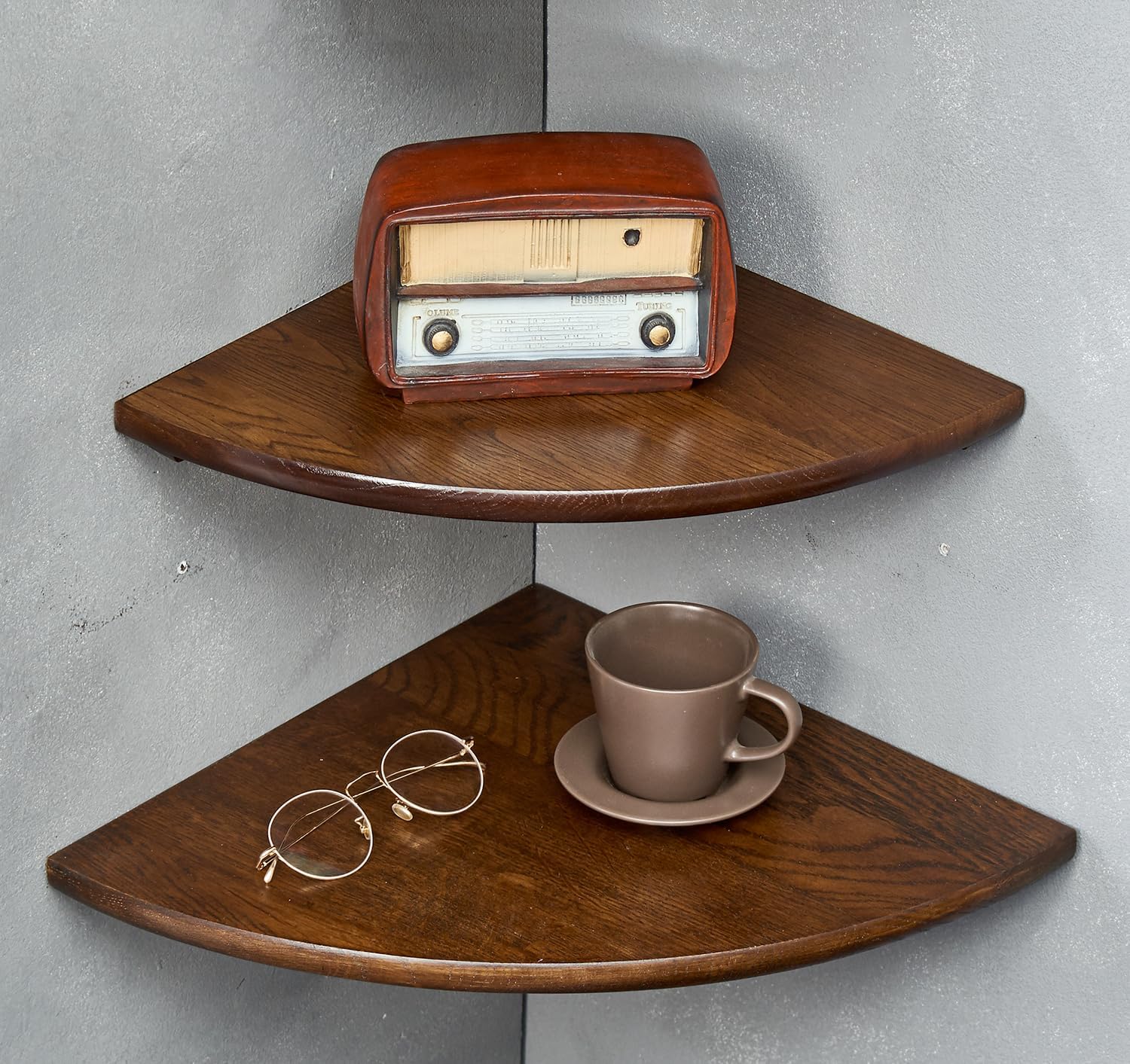 Amazon.com: Corner Shelves, Floating Corner Shelf, Set of 2 10inch ...