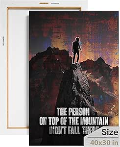 Amazon.com: Motivational Quote Art Wall Canvas Print Success Office ...