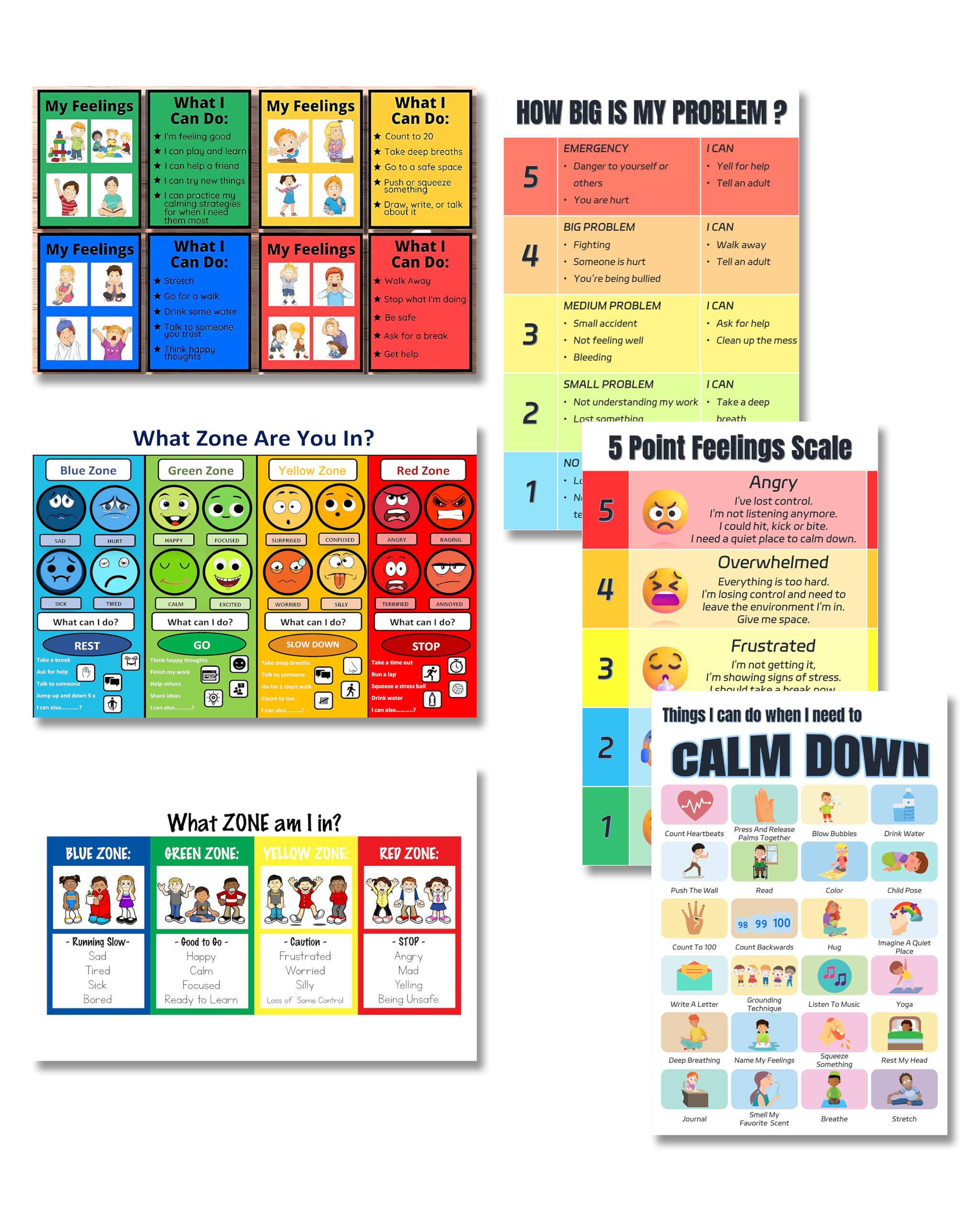 Zones Of Regulation Chart Teaching Resources Emotional Regulation